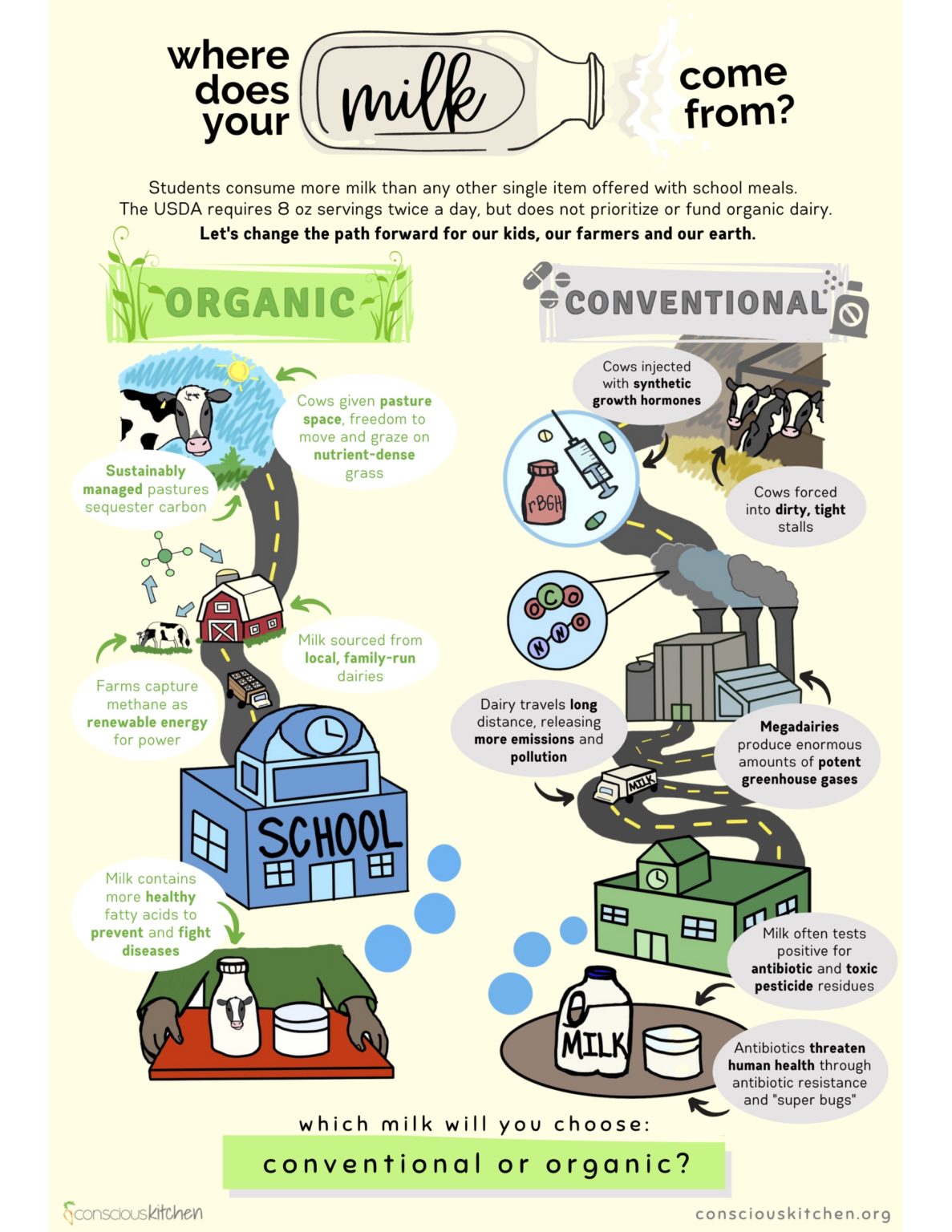 Milk Infographic - Conscious Kitchen